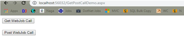 Trigger Azure WebJob By Using WebAPI Trigger Azure WebJob By Using WebAPI